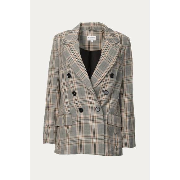 By Together | Jackets & Coats | New By Together Checked Doublebreasted ...